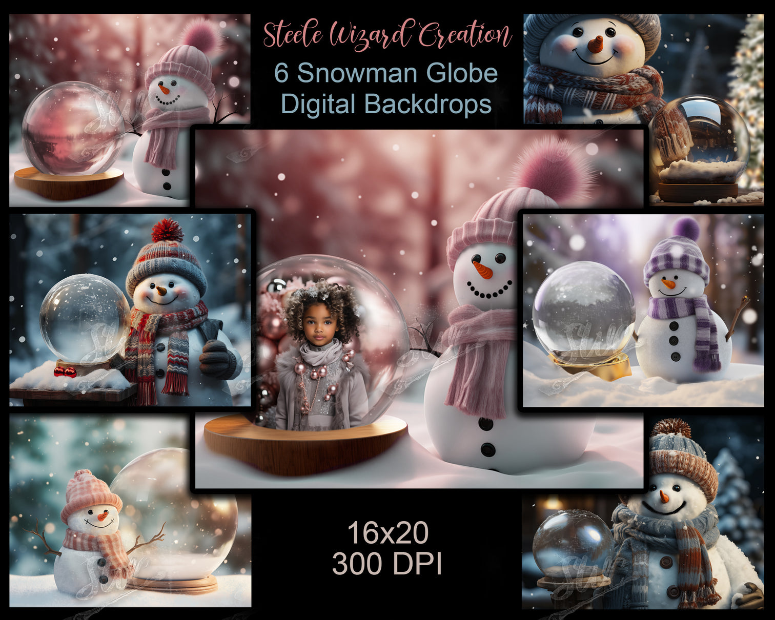 50 Digital Muslin Backdrops – Steele Wizard Creation