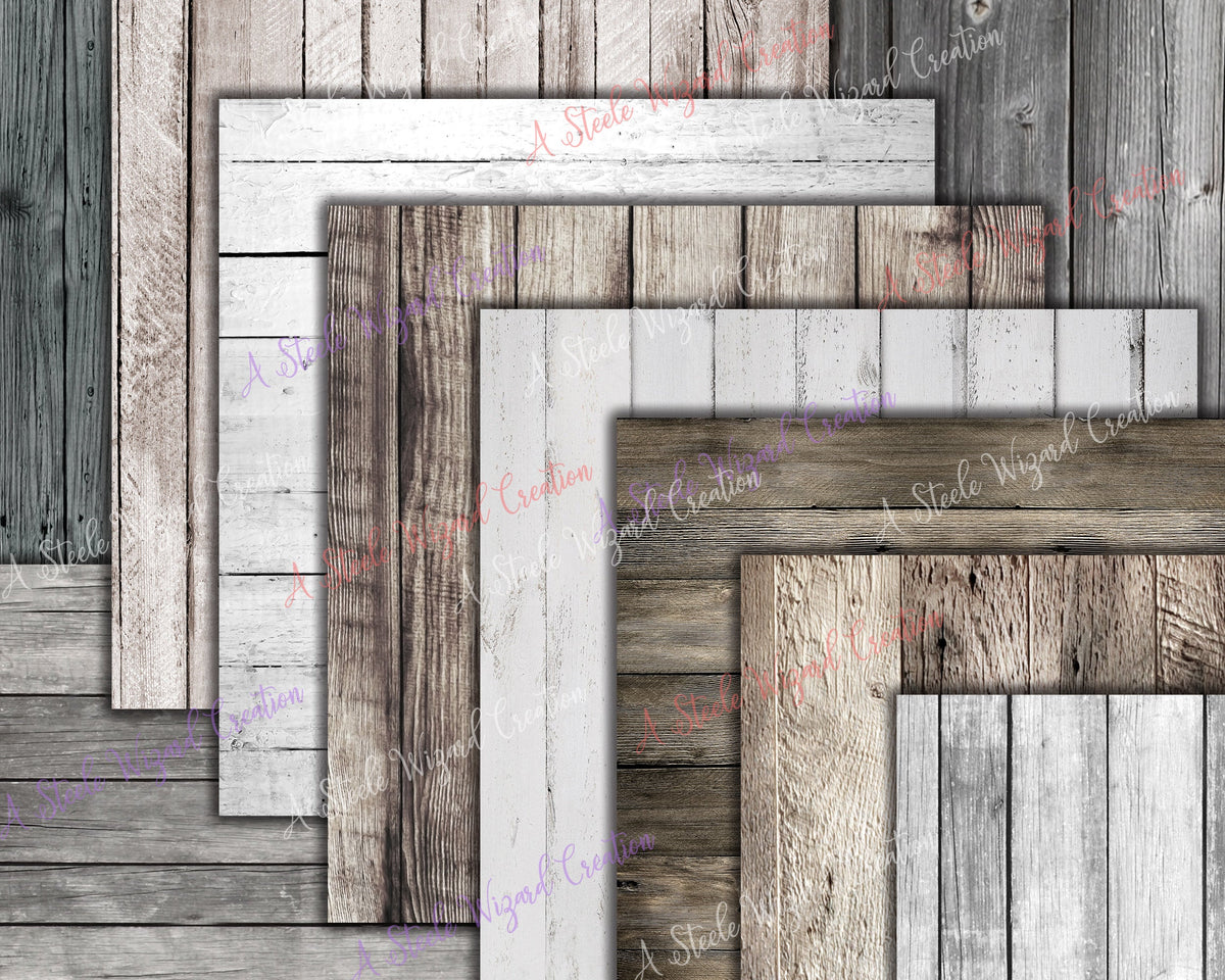 Rustic Wood, Light Wood Digital Paper, Printable diy, Scrapbook Paper ...