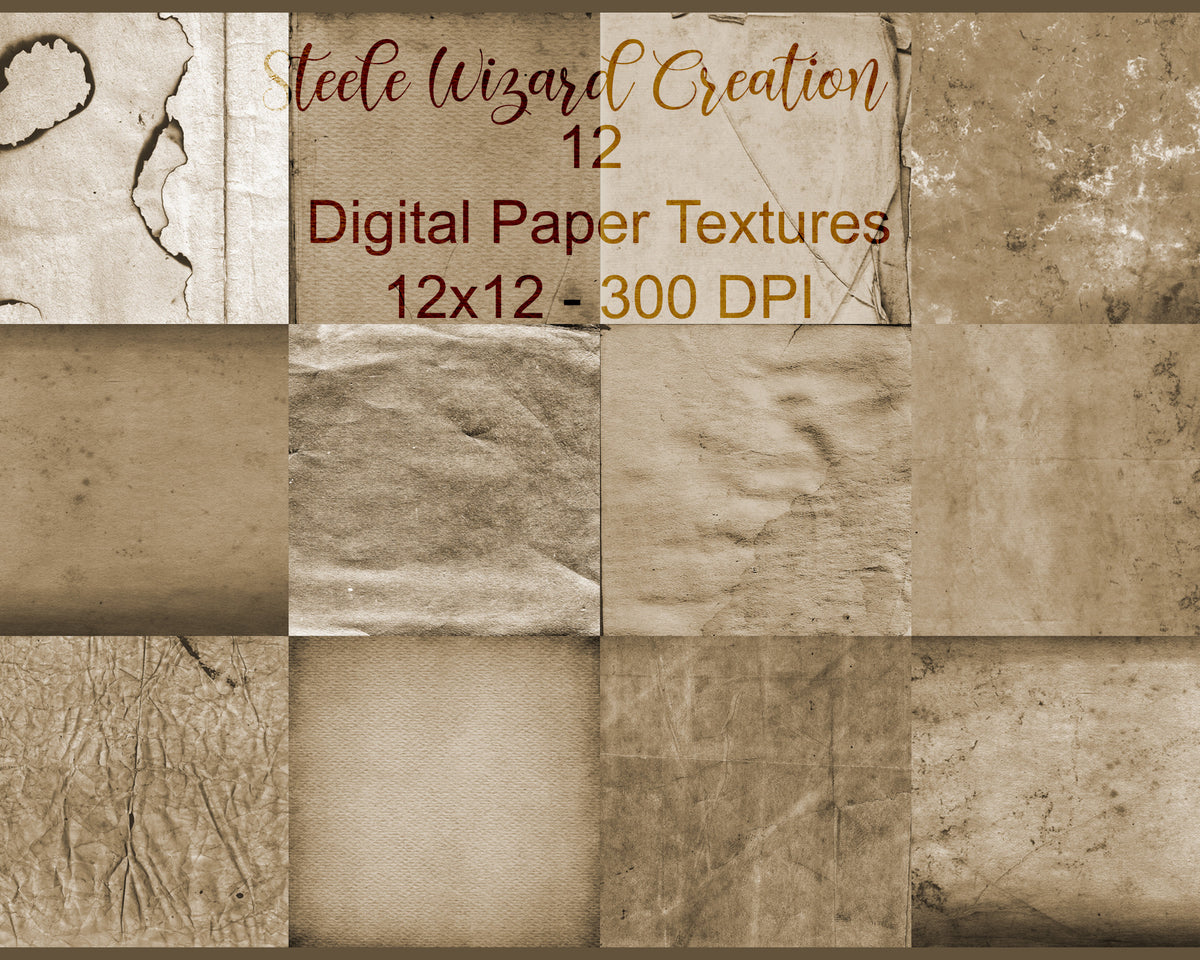 Vintage Digital Backdrop, Digital Background, Paper Textures – Steele ...